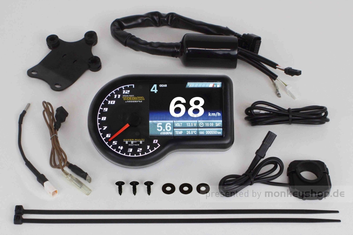 Takegawa Kombi Instrument Tachometer Super Multi TFT Meter f. Monkey 125